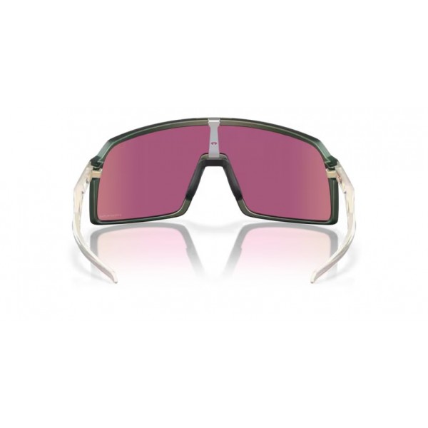 Oakley Sutro Matte Silver Green Colorshift w Prizm Road Jade Goggles