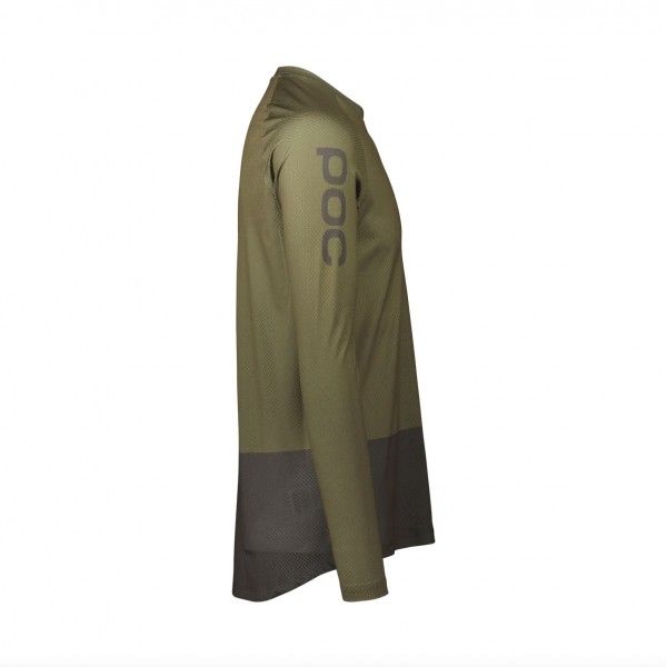 Poc Mtb Pure Ls Jersey Epidote GreenSylvanite Grey
