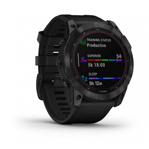 Garmin Fnix 7 X Smartwatch Sapphire Solar Edition Titanium Black Dlc ...