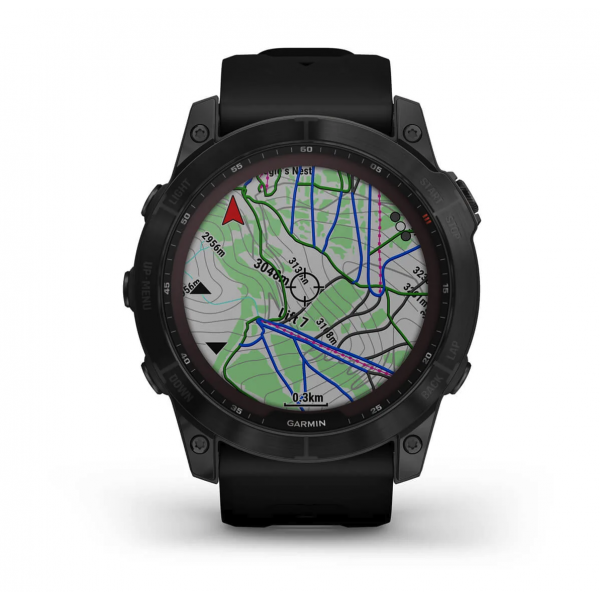 Garmin Fnix 7 X Smartwatch Sapphire Solar Edition Titanium Black Dlc ...