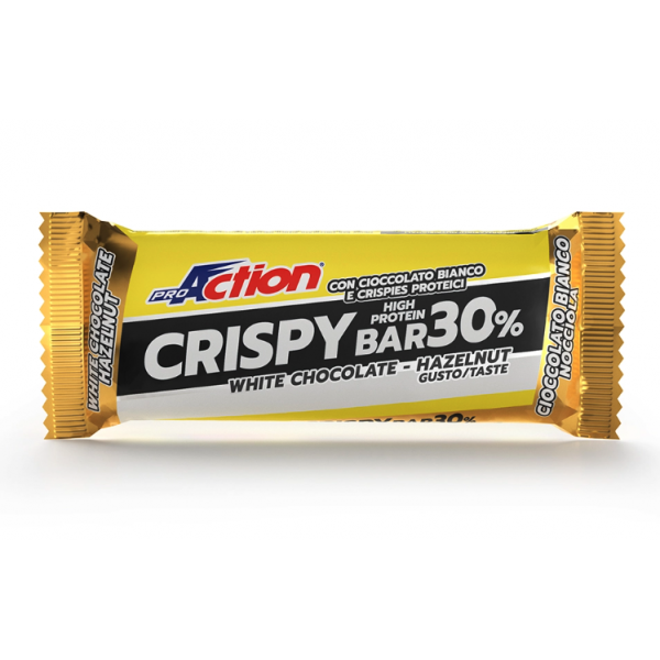 Energy Bar Proaction Crispy Bar White Hazelnut