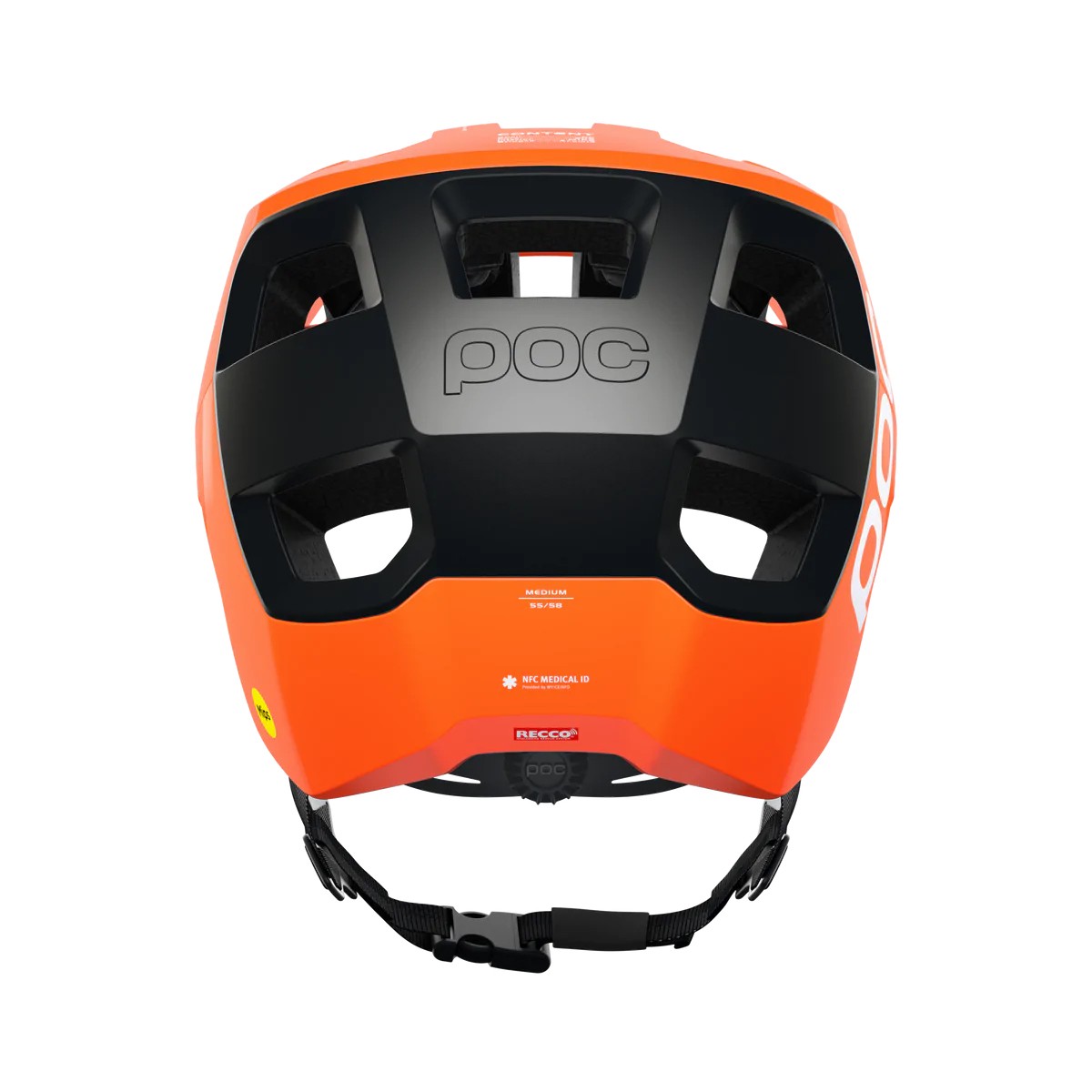 Casco Poc Kortal Race Mips (Fluorescent Orange AVIP/Uranium Black Matt)